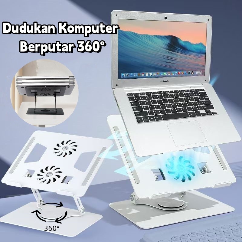 Jual Dudukan Laptop Aluminium yang DapatDiputar 360° dengan Dudukan ...