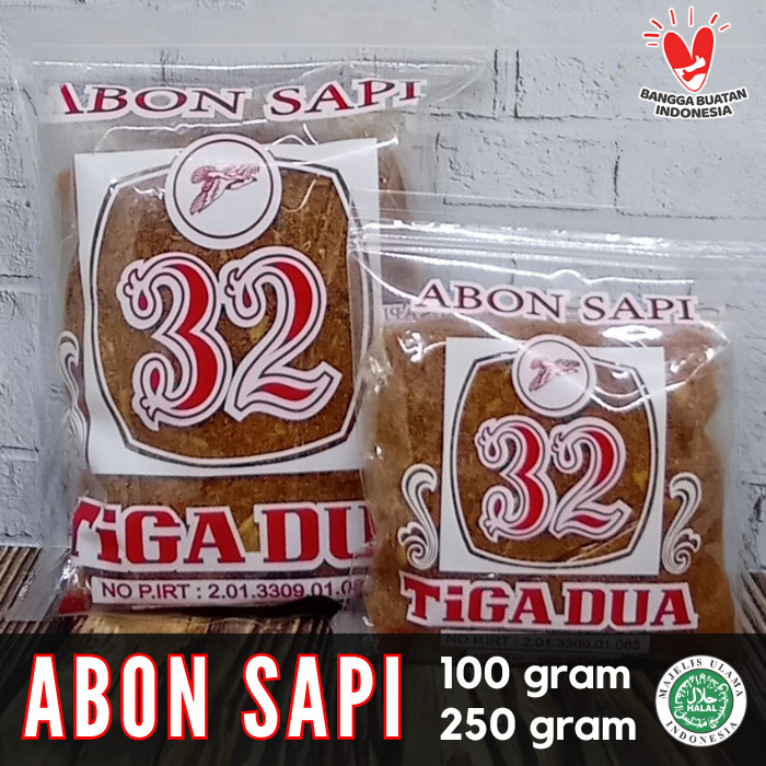 Jual Abon Daging Sapi Asli Cap 32 250 gram Halal | Shopee Indonesia