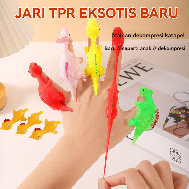 Jual Mainan Anak Splat Sticky Toys Animal Hewan Tempel Jelly Wall ...