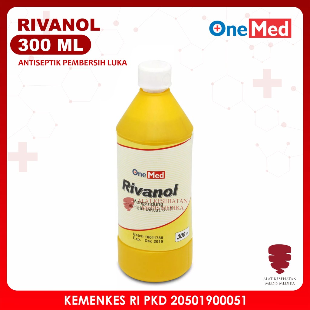 Jual Rivanol 300ml Onemed Antiseptik Cairan Pembersih Luka Botol Isi ...