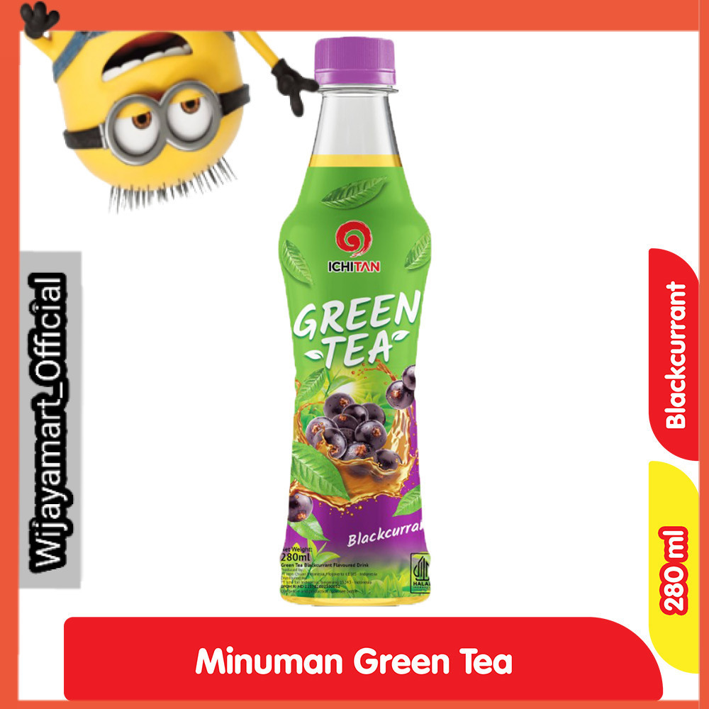 Jual Ichitan Green Tea Rasa Blackcurrant Pet 280 ml | Shopee Indonesia