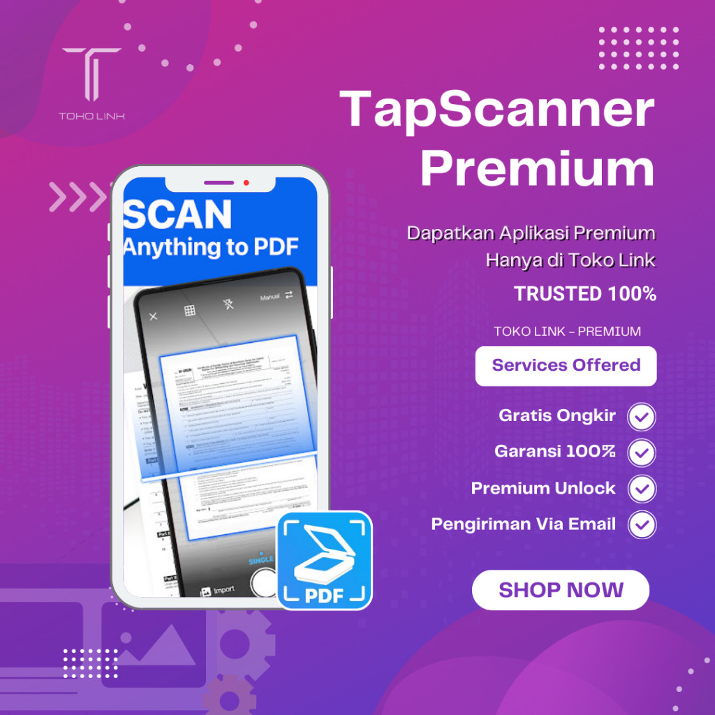 Jual Software Aplikasi TapScanner Premium - Scan + OCR Gambar Tanpa ...