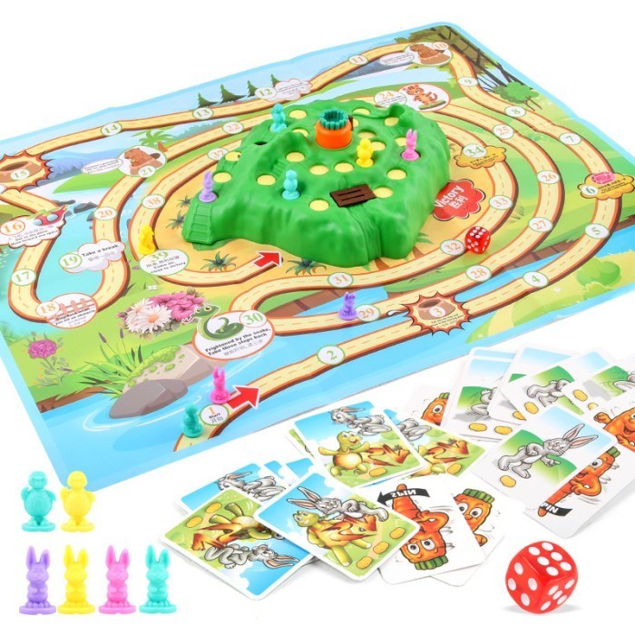 Jual Mainan Ular Tangga 3D Board Game Tortoise and Bunny Family Games ...