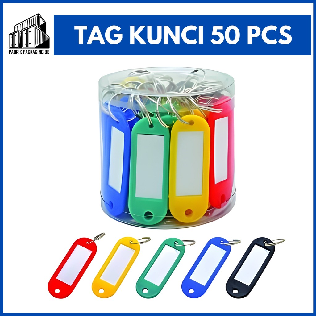 Jual Gantungan Kunci Label Nama Name Tag Key Chain Koper Key Ring Warna ...