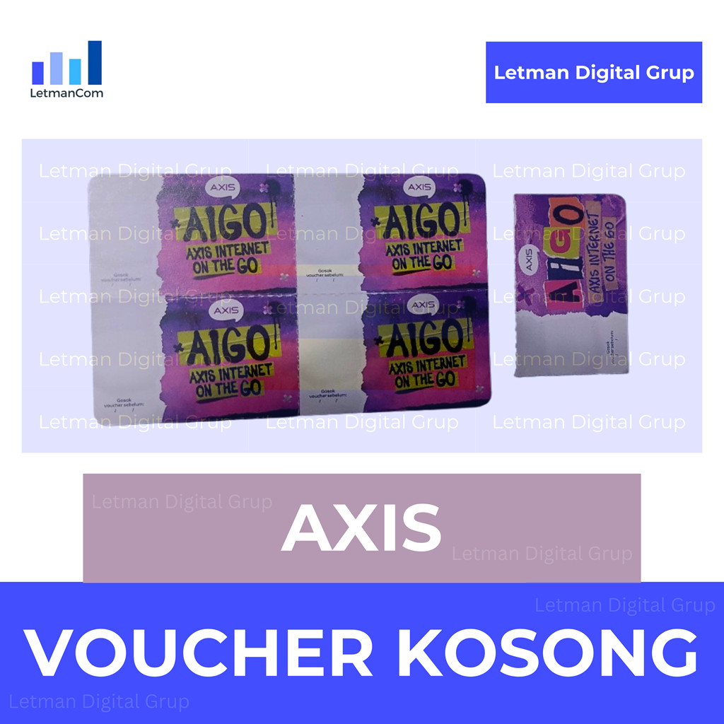 Jual Voucher Axis Kosong Terbaru 4 in 1 3 in 1 - 1 SN exp hingga 2026 ...