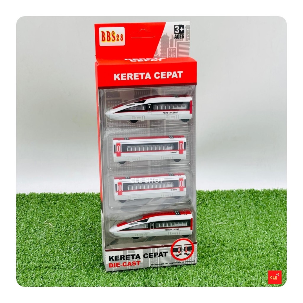 Jual MINIATUR DIECAST KERETA CEPAT JAKARTA BANDUNG / KERETA MAGNET ...