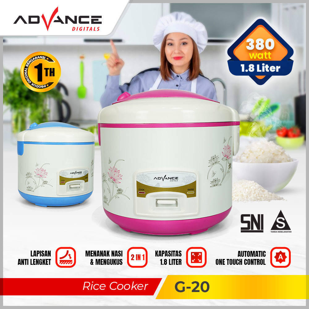 Jual Magic Com Rice Cooker Advance G-20 1.8L 1.8liter Penanak Nasi ...