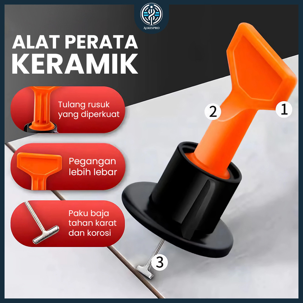 Jual SH 50 pcs alat perata pasang keramik model putar granit tile ...