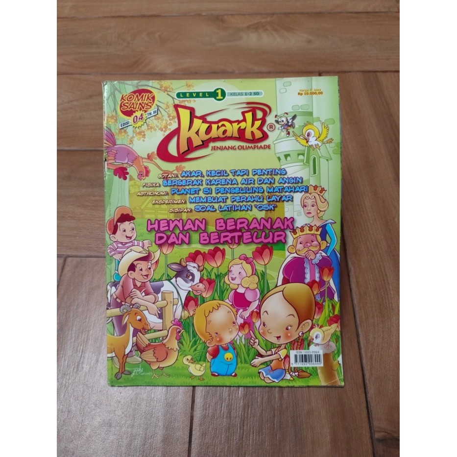 Jual Komik Sains Kuark Level 1 - Kelas 1-2 SD Edisi 07 Tahun III - Manfaat Bunga | Shopee Indonesia