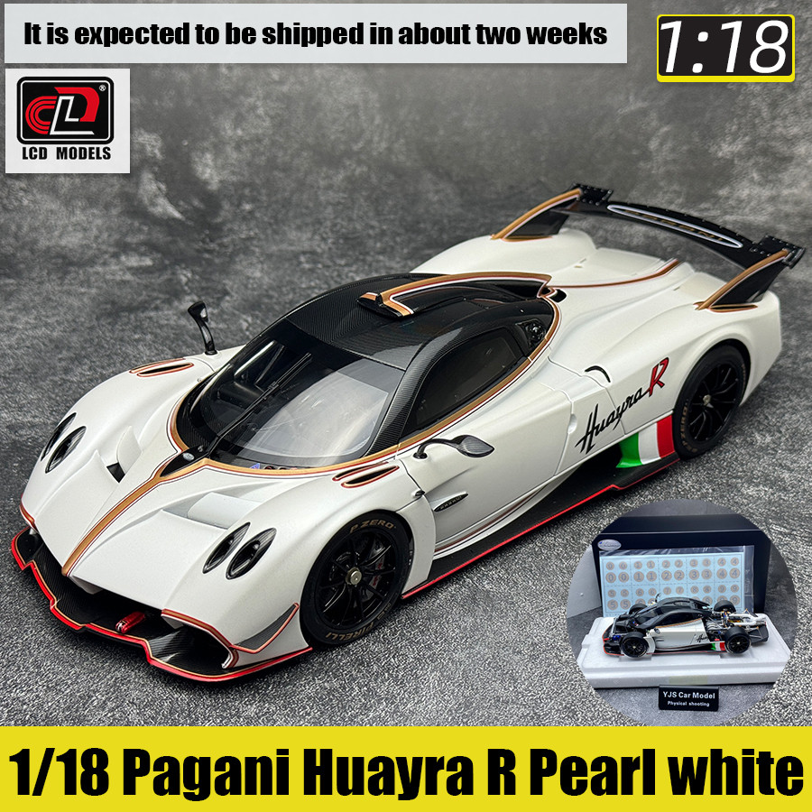 Jual LCD Model 1/18 scale collection Pagani Huayra R Pearl white die ...