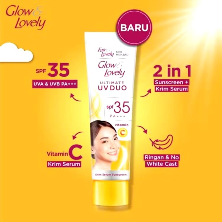 Jual Fair & Lovely Ultimate UV Duo Krim Vit C SPF 35 PA+++ Serum Sunscreen | Shopee Indonesia