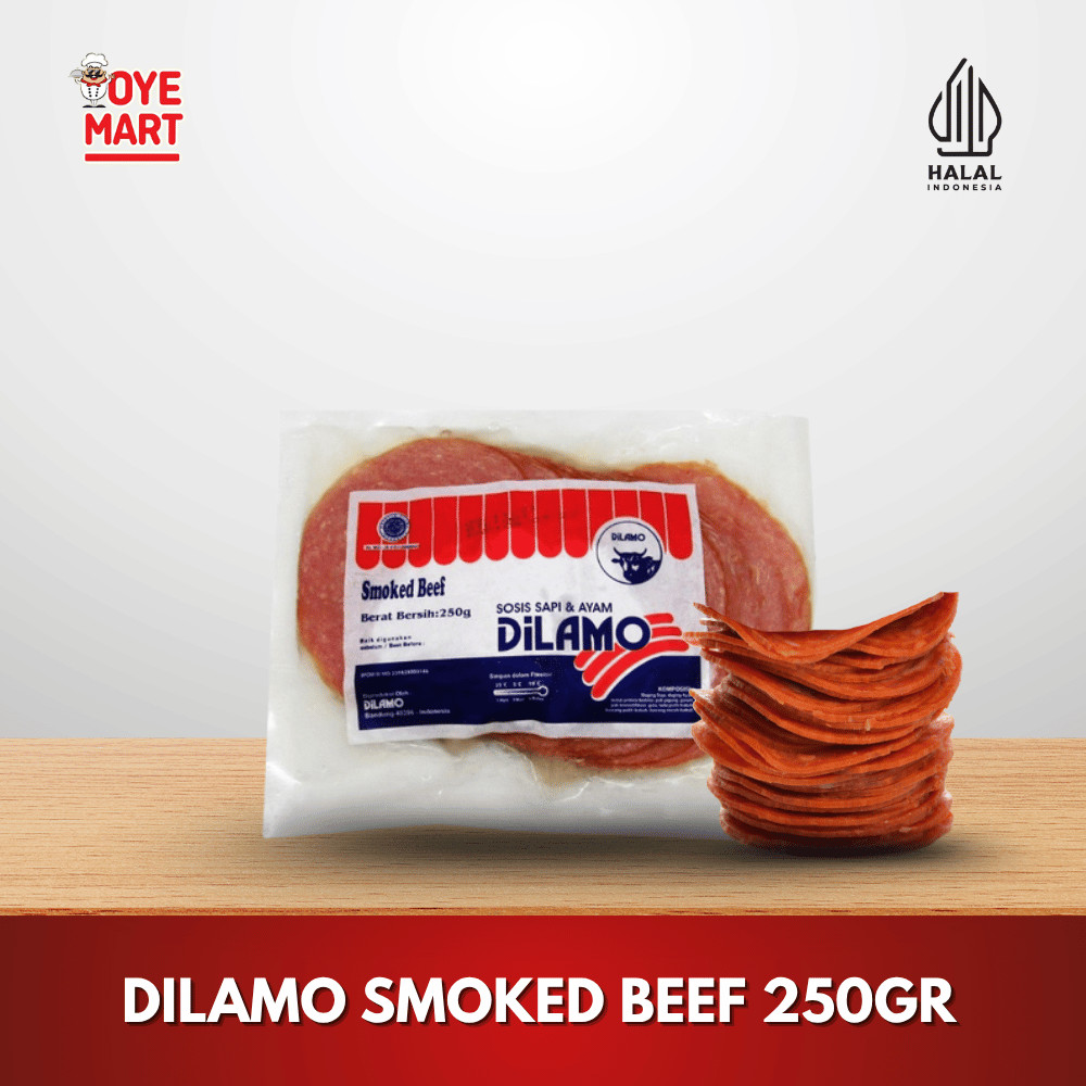 Jual DILAMO SMOKED BEEF 250GR DAGING SAPI ASAP | Shopee Indonesia