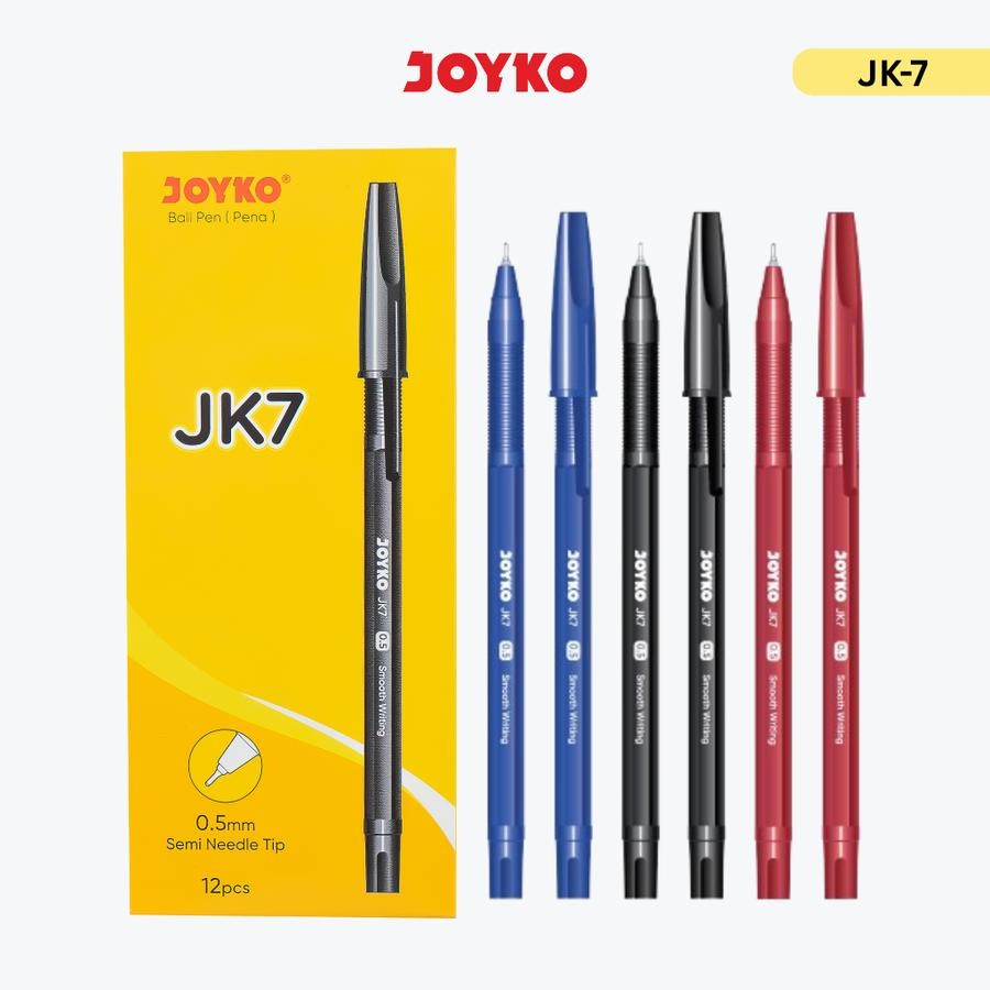 Jual Pulpen PEN JOYKO JK-7 Big Fill Tip 0.5 mm JOYKO Ball Pen Pena LUSIN (12pc) BOX | Shopee ...