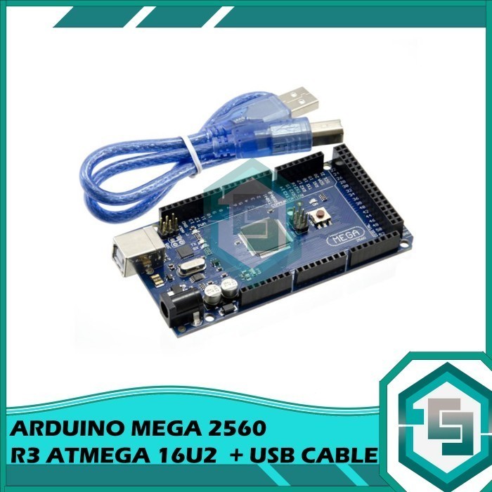 Jual Arduino Mega 2560 R3 ATmega16U2 + Kabel USB Printer – Original ...