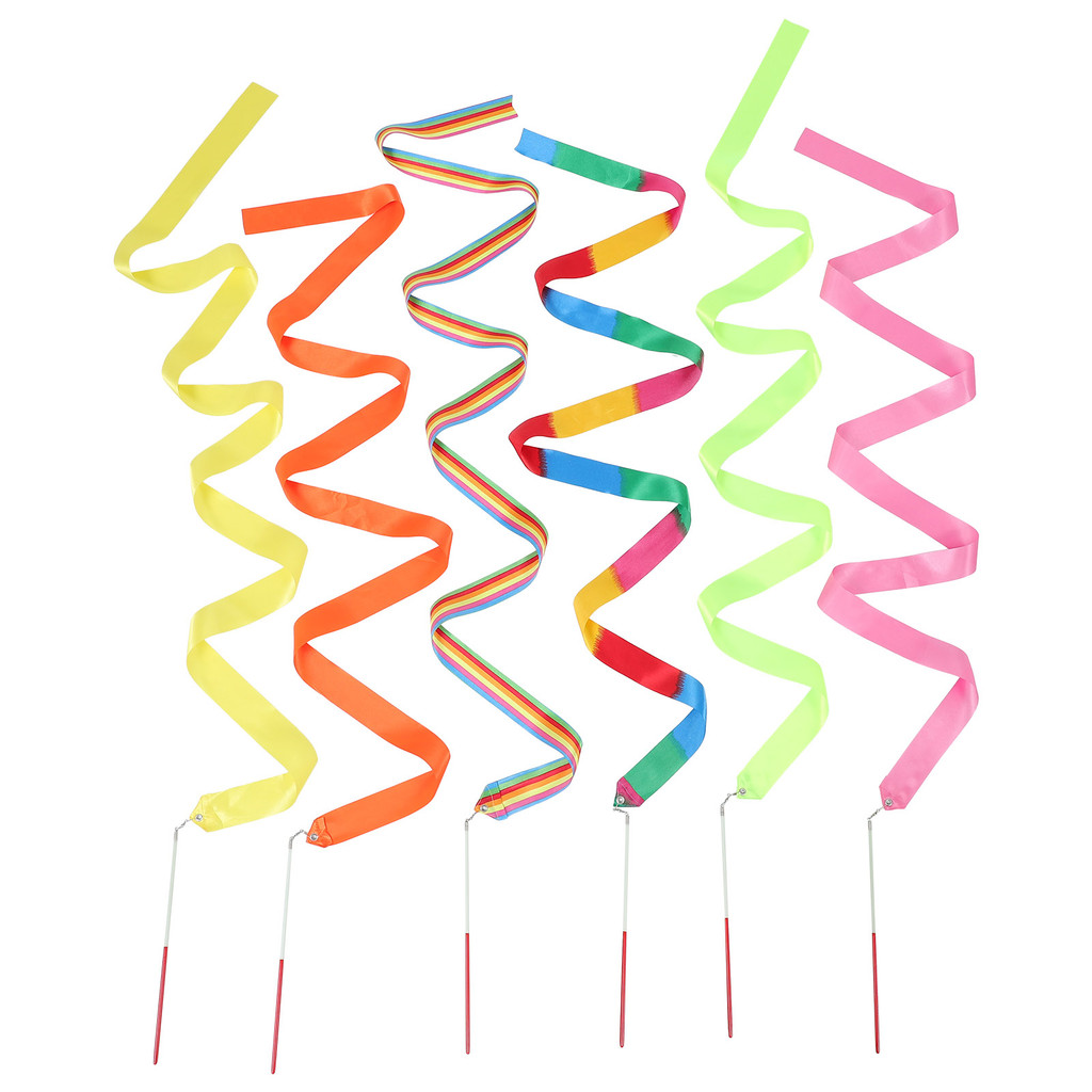 Jual 6 Pcs 2 Meters Ribbon Circus Skill Ribbons Dancing Streamers Dance ...