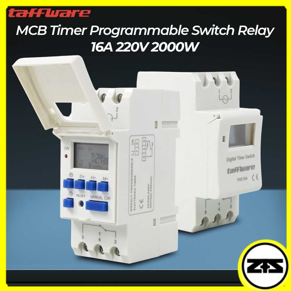 Jual Programmable Digital Timer Switch Relay 20 Program 220V/16A ...