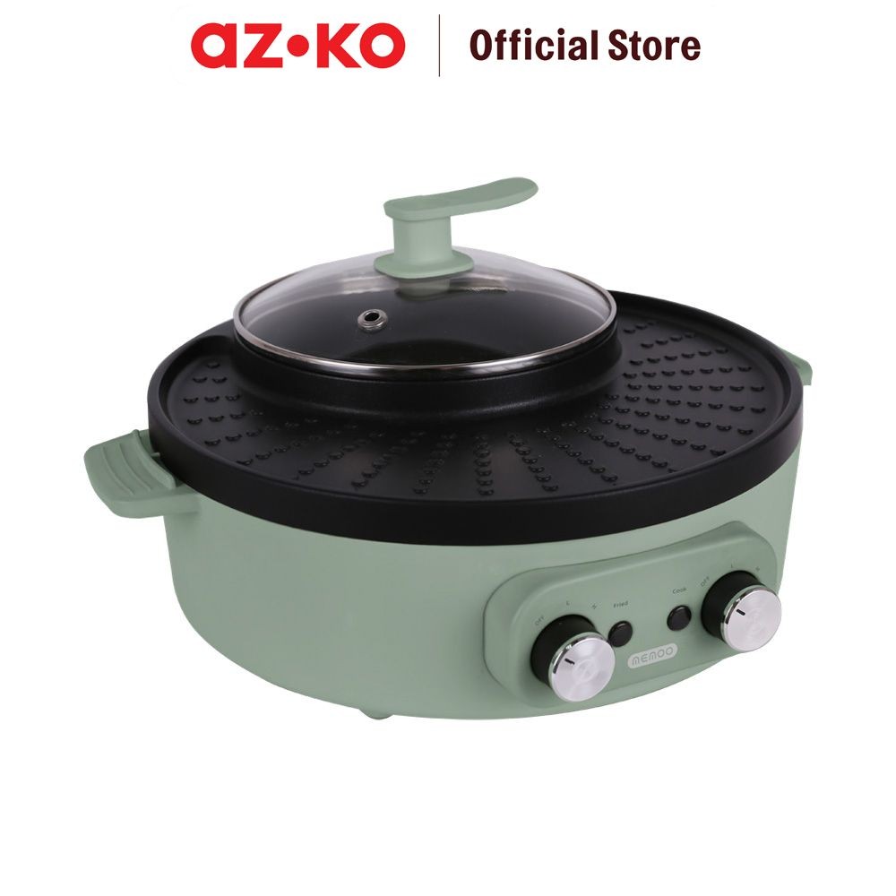 Jual AZKO Memoo 4in1 Hotpot Steam grill Fryer - Hijau Alat Masak ...