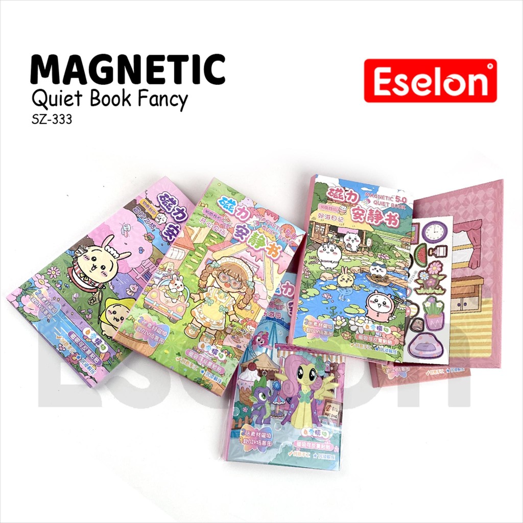 Jual Magnetic Quiet Book DIY Mainan Book Mainan Edukasi Bongkar Pasang ...
