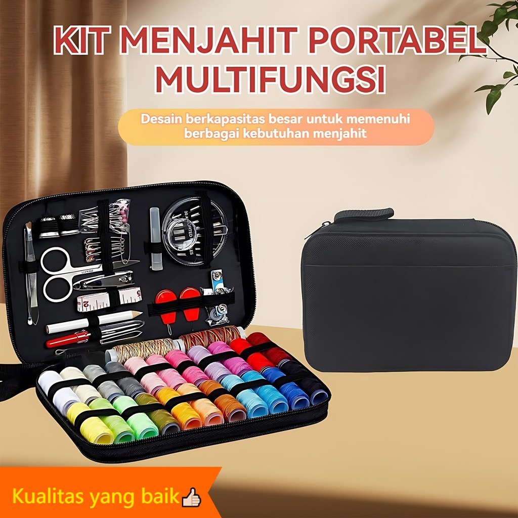 Jual Dapur Set alat jahit manual 97 potong, set alat jahit mini, set ...