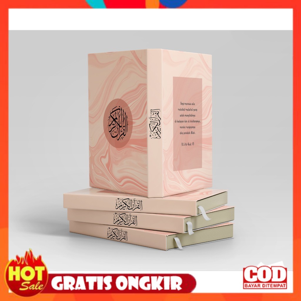 Jual [PREMIUM ORIGINAL] Al quran Custom / Tema Marble / Terjemah ...