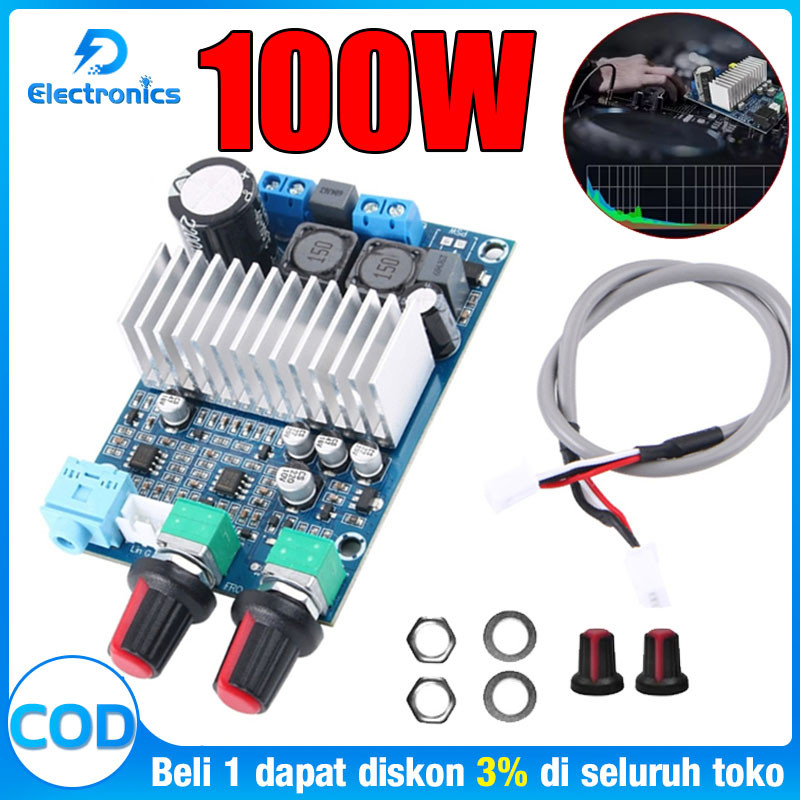 Jual Power Amplifier Subwoofer Class D TPA3116D2 100W Original | Shopee ...