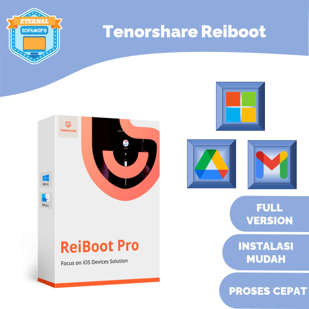 Jual Tenorshare Reiboot Full Version Aplikasi Manage IOS Recovery Upgrade dan Downgrade IOS Full ...