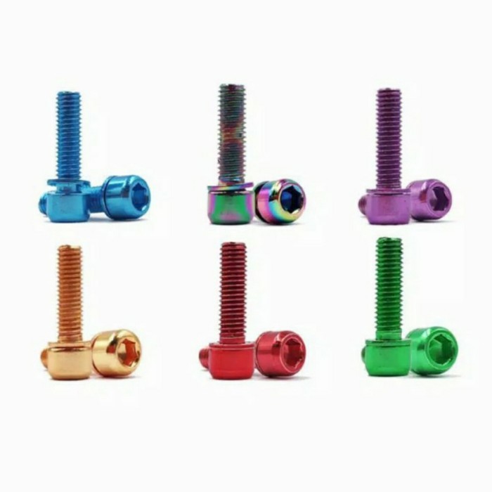 Jual Baut Stem Sepeda PRO Titanium Baut Tempat Botol Baut L4 M5×18mm ...