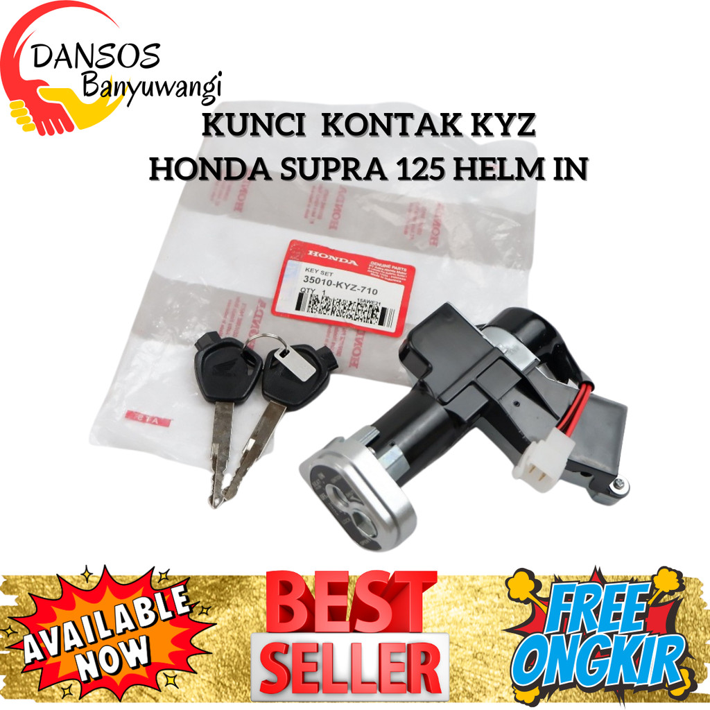 Jual Kunci Kontak Motor Honda Supra 125 Helm In KYZ Dansos Motor ...