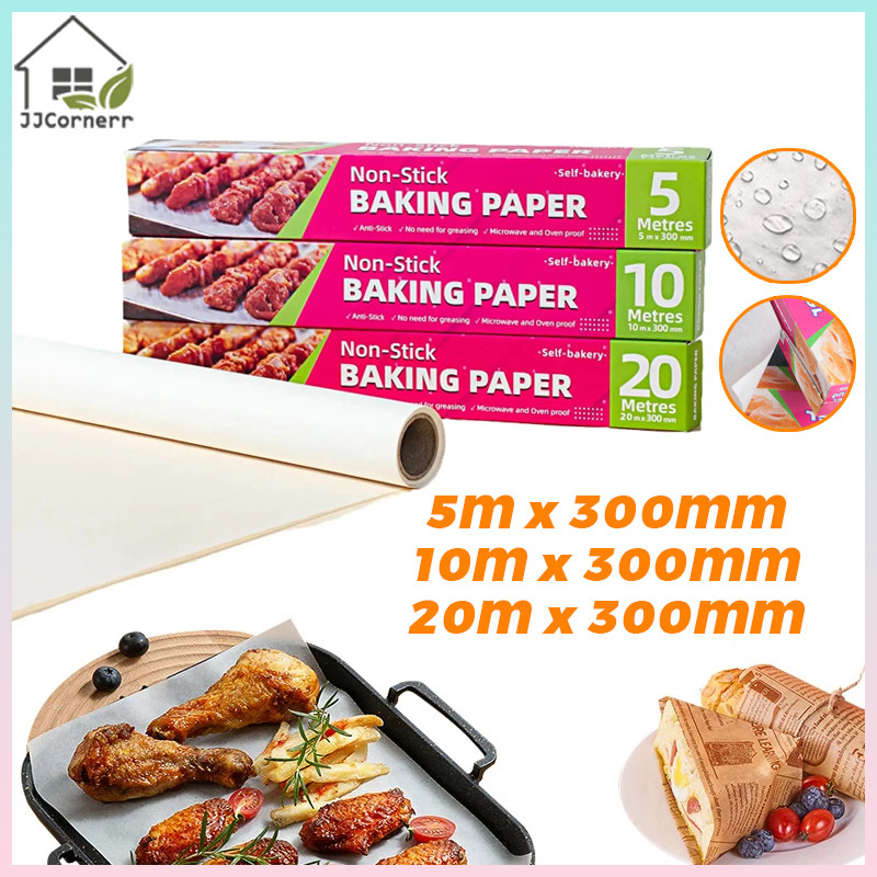 Jual 5/10/20M Kertas Roti / Baking Paper / Alas Roti Non-Stick / Kertas ...