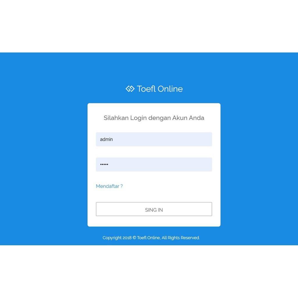 Jual Software Aplikasi Program Ujian Toefl Online berbasis Web | Shopee ...