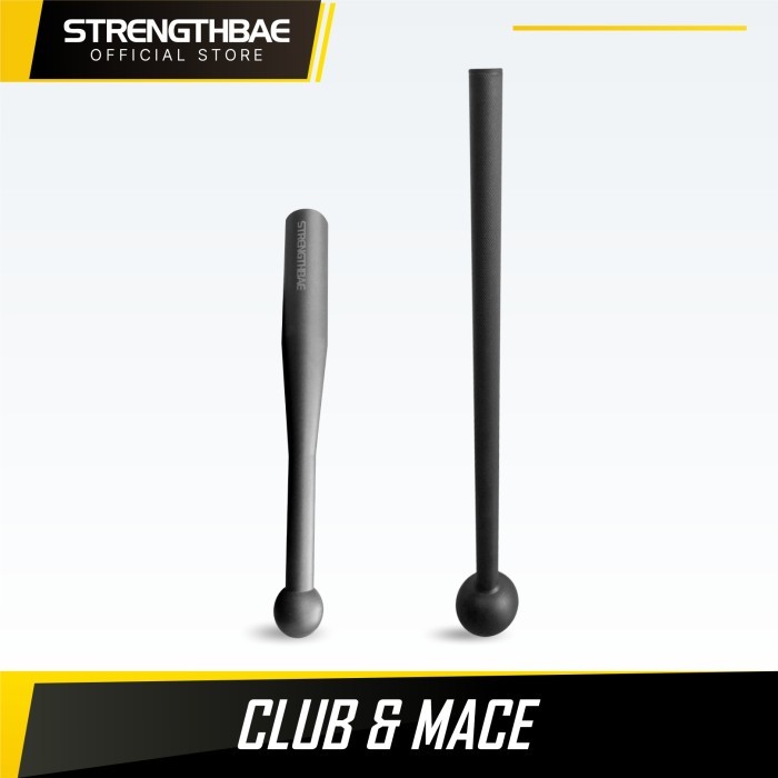 Jual Club and Mace STRENGTHBAE Weighted Steel Clubs Maces Gym Workout ...