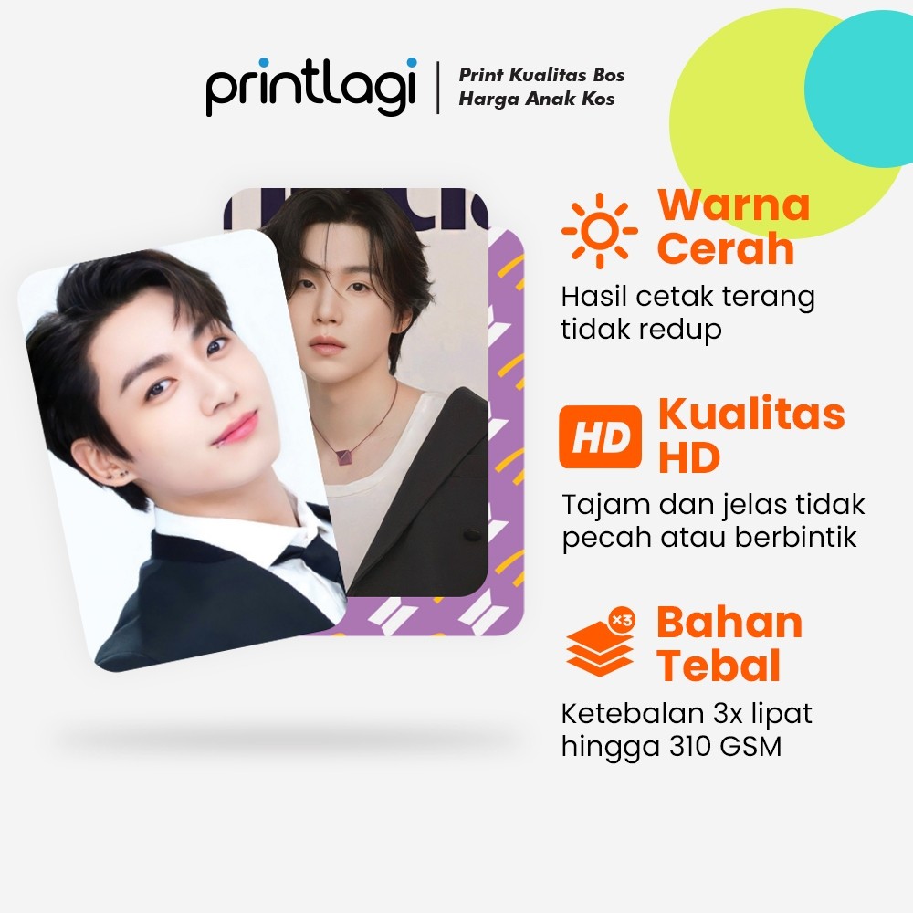 Jual PROMO CETAK PHOTOCARD CUSTOM FREEBIES / Koleksi Penggemar / Photocard Tebal / Photocard ...