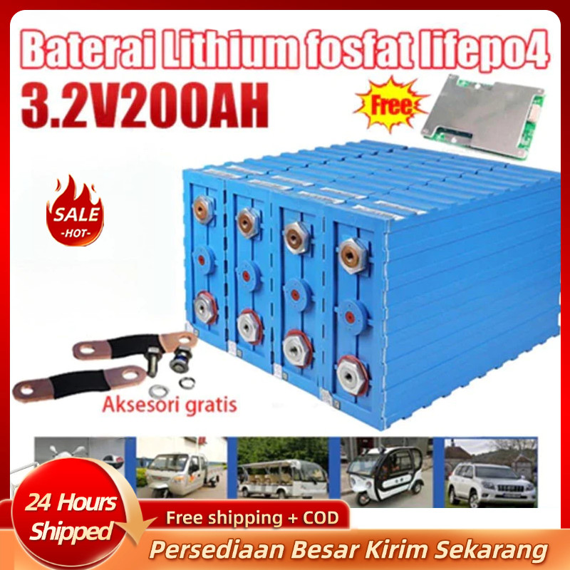 Jual UPS BMS lifepo4 Baterai 12V 【 CATL 200AH Baterai】Baterai Surya Kekuatan Besar 3.2V 30ah ...