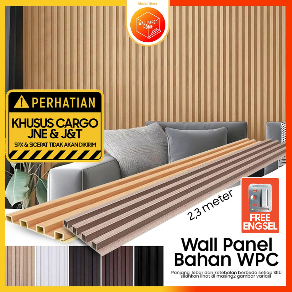 Jual Wood WPC Wall Panel 2,9 Meter*16,5 Cm Dekorasi Dinding Anti Rayap Dan Anti Air WPC Aestetic ...