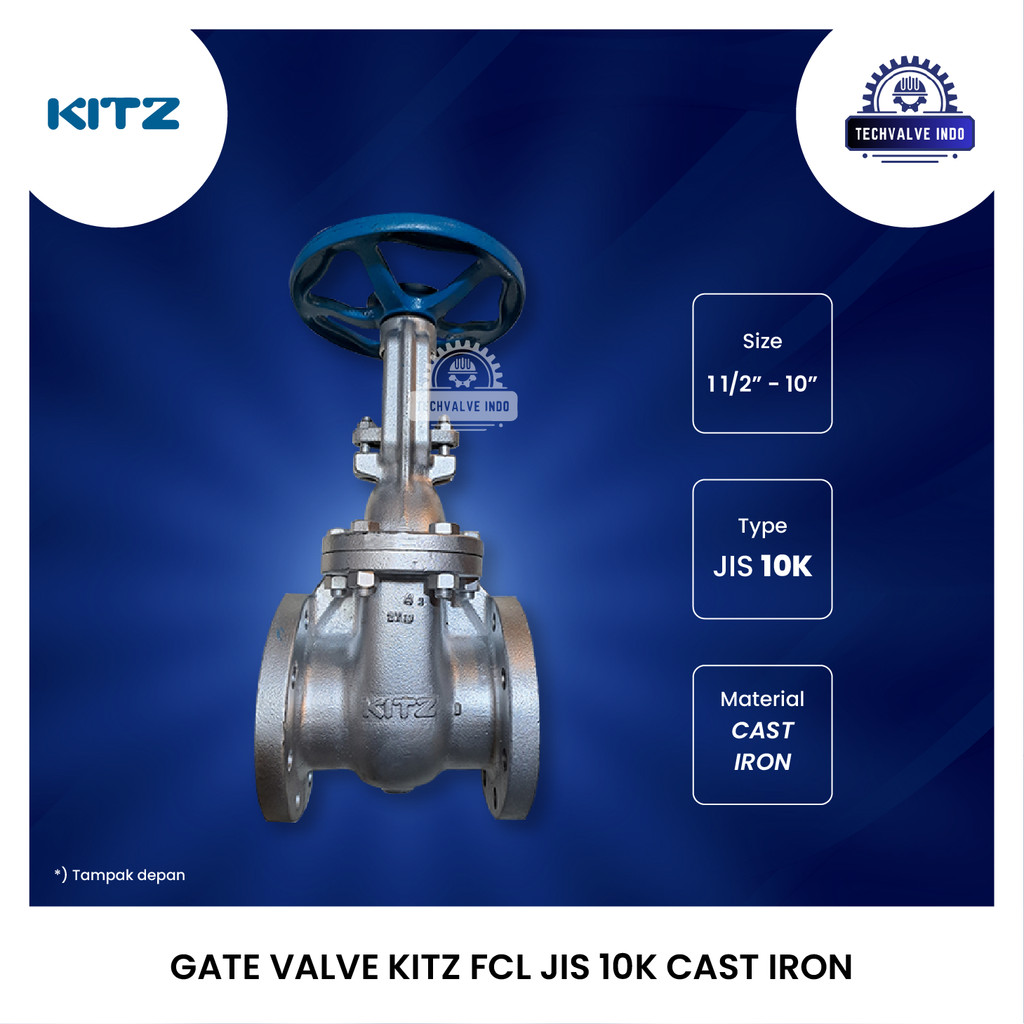 Jual GATE VALVE FCL KITZ 4" INCH JIS 10K CAST IRON ORIGINAL | Shopee Indonesia