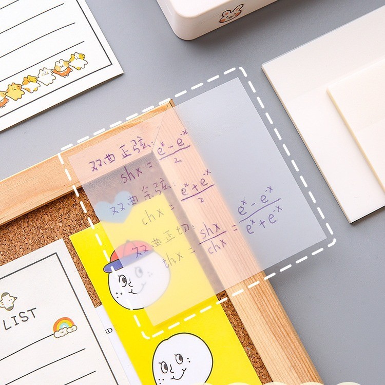 Jual Sticky Note Transparan Notes Tahan Air Catatan Memo Tempel untuk ...