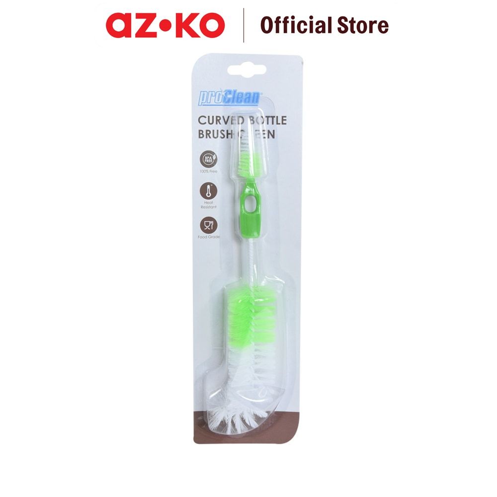 Jual AZKO Proclean Sikat Botol Curve - Hijau Bottle Cleaning Brush ...