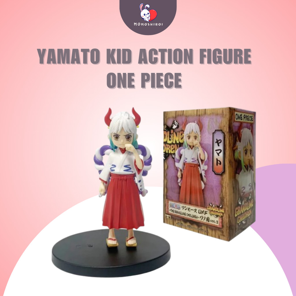 Jual Yamato Kid Action Figure One Piece Red DXF Grandline Child Wano ...