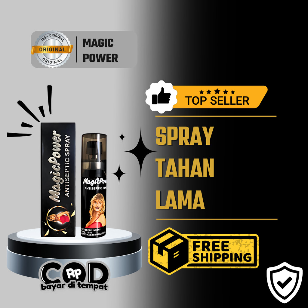 Jual Magic Power Spray Hitam- Magic Power Antiseptic Spray 1 Kotak Isi ...
