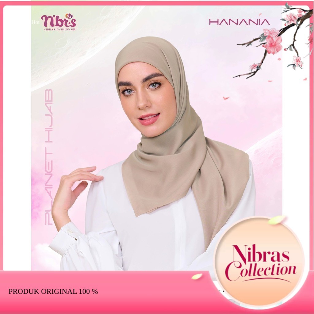 Jual Nibras - Hijab Wanita Hanania Square by Nibras Original 100% size ...