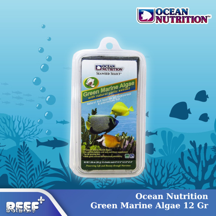 Jual Ocean Nutrition Green Marine Algae Seaweed - Makanan Ikan 12Gr ...