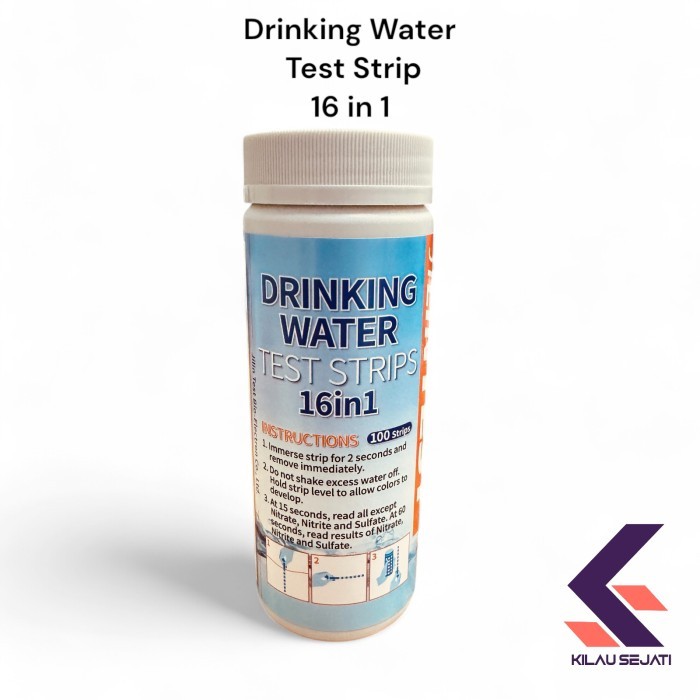 Jual Isi 100 Strip Uji Air Minum 16 Parameter Drinking Water Test Strip ...