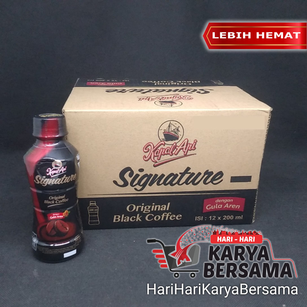 Jual MINUMAN KOPI KAPAL API SIGNATURE ORIGINAL BLACK GULA AREN PER ...
