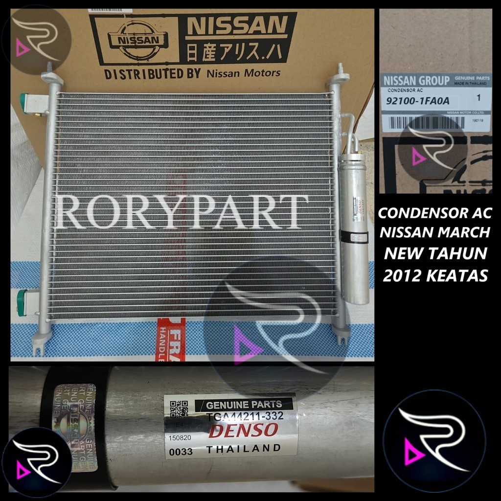 Jual CONDENSOR AC KONDENSOR AC NISSAN NEW MARCH TAHUN 2012 KEATAS ...