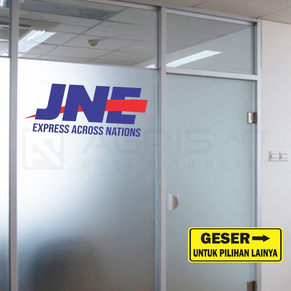 Jual cutting sticker stiker kaca kantor JNE | Shopee Indonesia