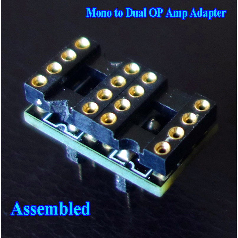 Jual Gold-plated DIP8 Mono To Dual OP Amp Adapter Converter Socket For AD797 AD847 OPA128 Chips ...