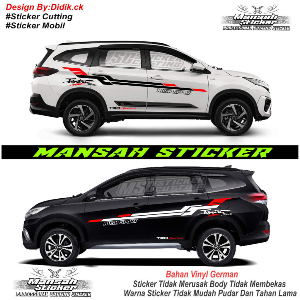 Jual Stiker Rush Sticker Cutting Mobil variasi Terios sigra calya ...