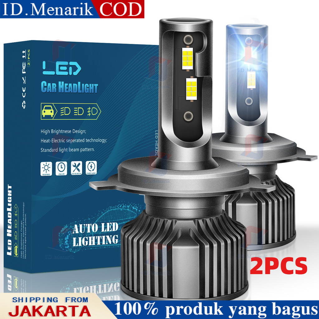 Jual 2pcs 110W 28000LM H4 Lampu LED Mobil/LAMPU LED HEADLAMP FOGLAMP MOBIL | Shopee Indonesia