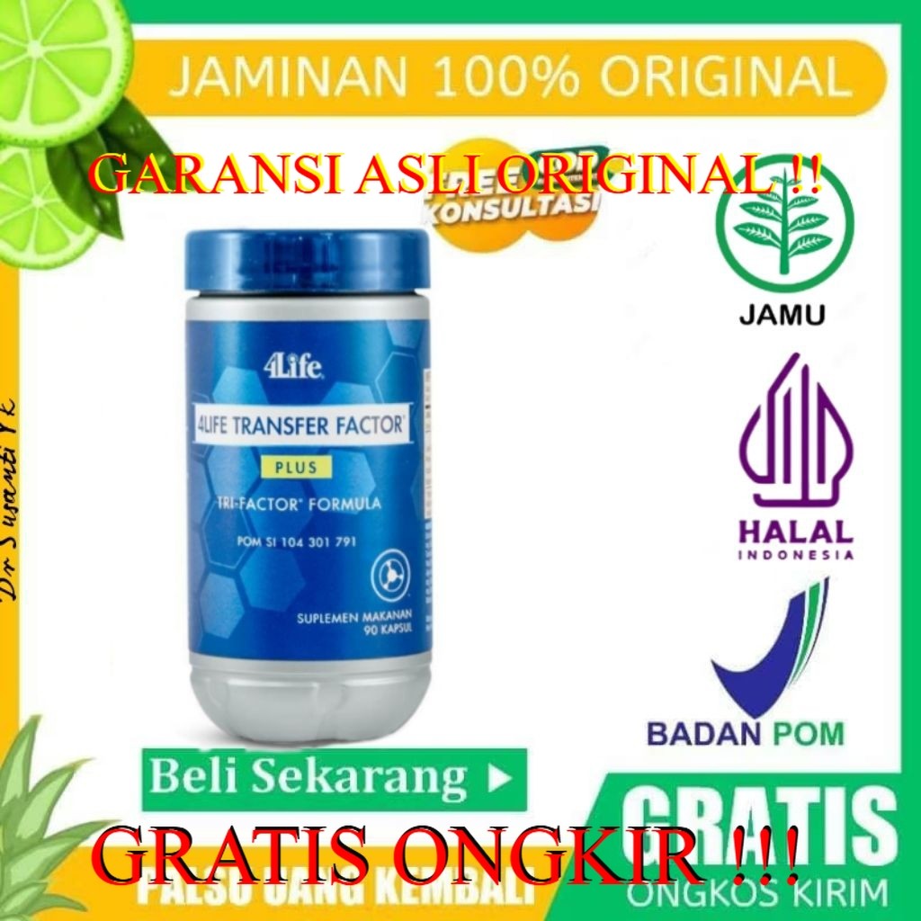 Jual 4Life Transfer Factor Plus Tri Asli Original Isi 90 Kapsul BPOM ...