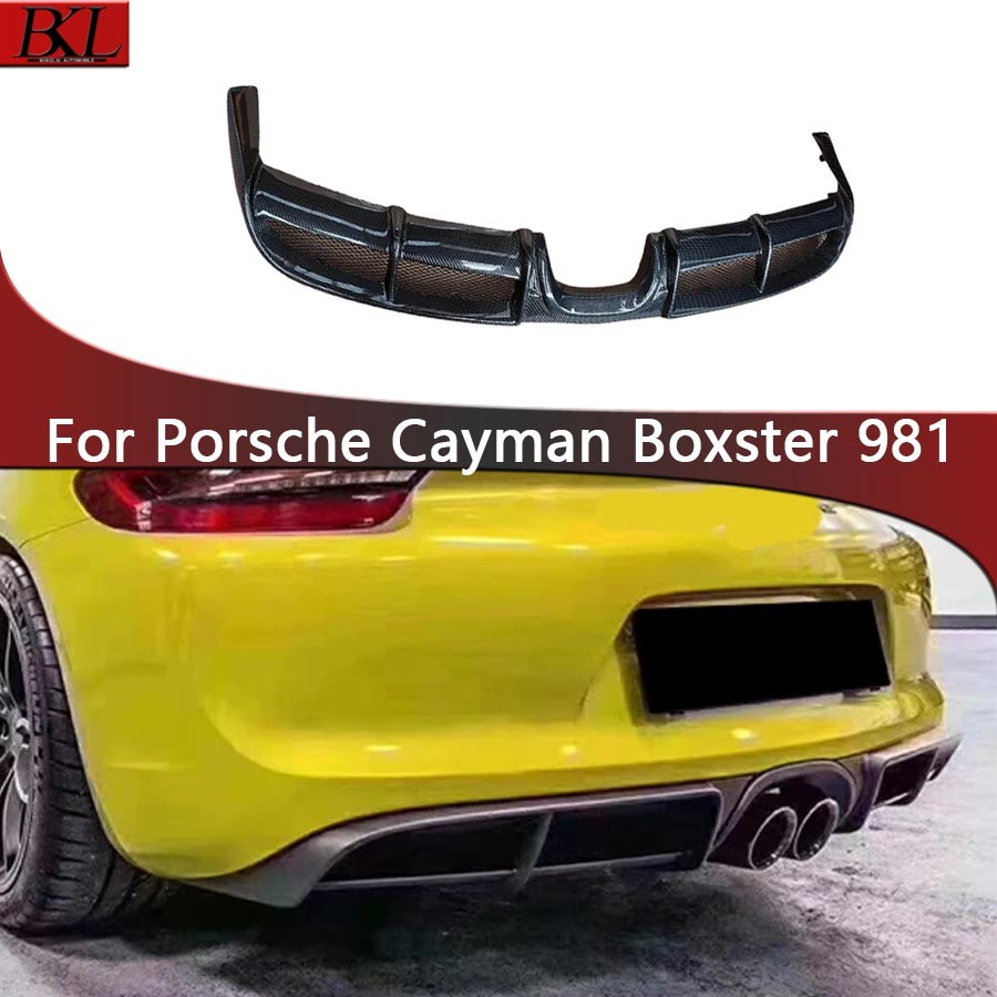 Jual For Porsche Cayman Boxster 981 upgrade Carbon Fiber Car Rear ...